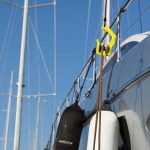 Mooring or docking with DOCKHOOK, GHOOK, HOOKLINKER boat hook